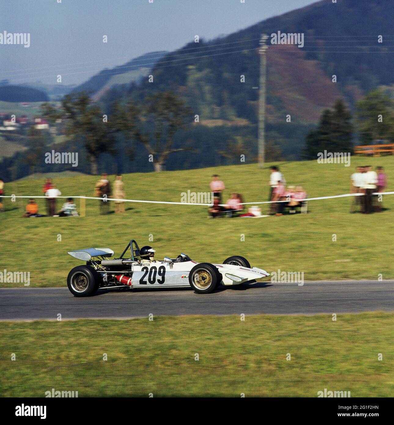 sports, car, Formula III, Lotus B 69 on the race course, 1970s ...
