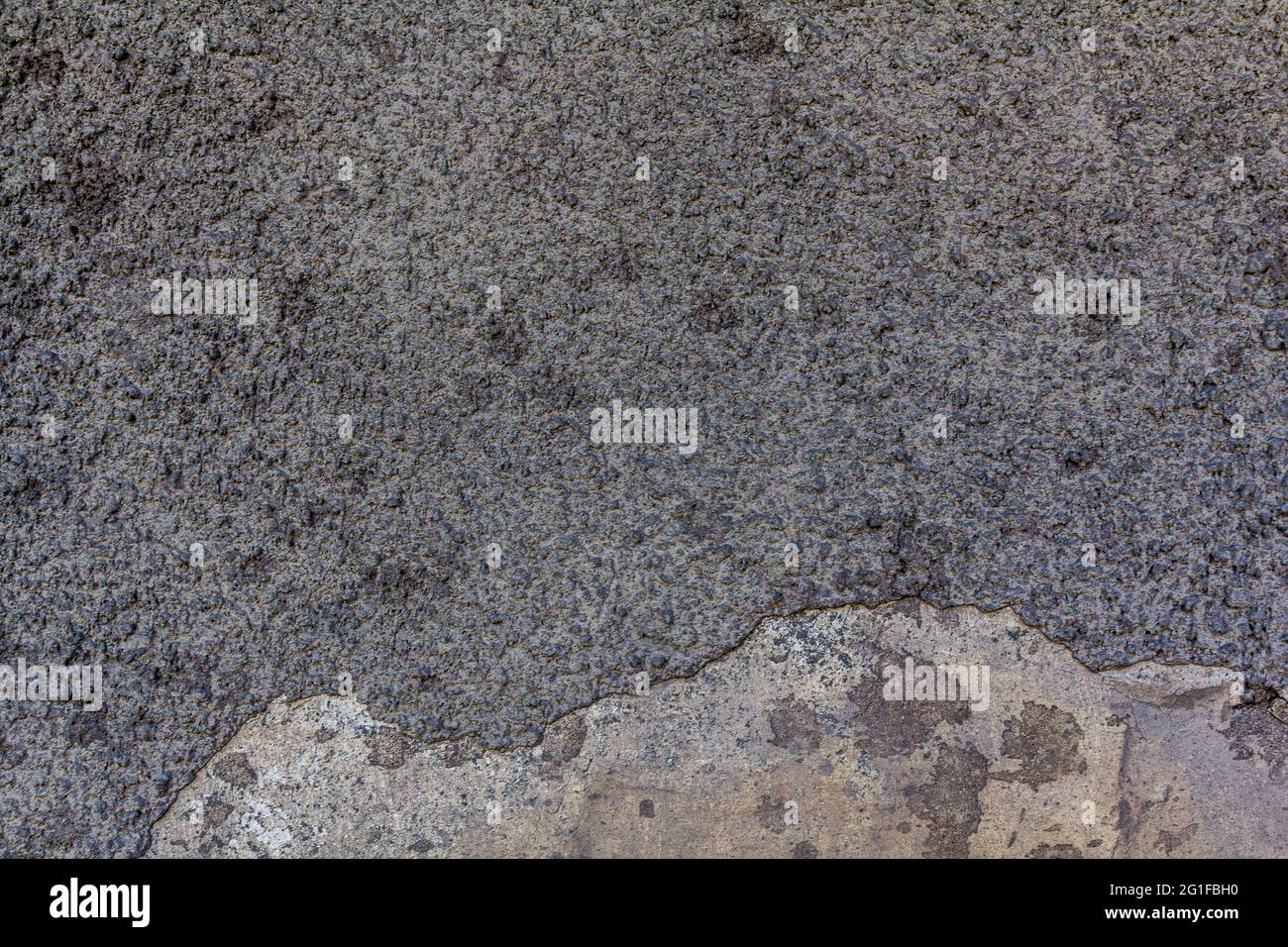 Grey old wall. The plaster is falling. Climbed plaster Stock Photo - Alamy