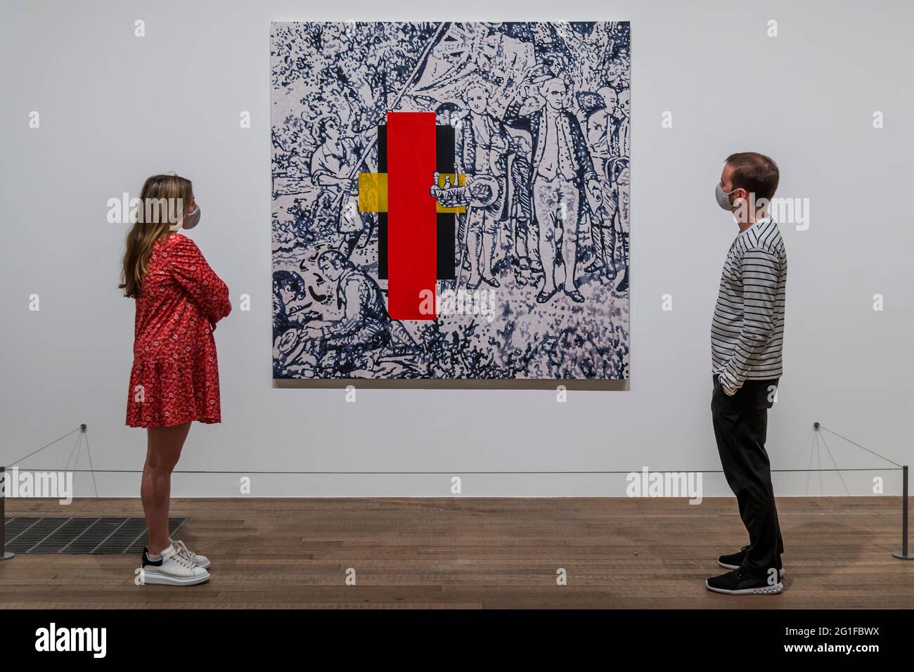 London, UK. 7 Jun 2021. Possession Island, 1991, by Gordon Bennett ...