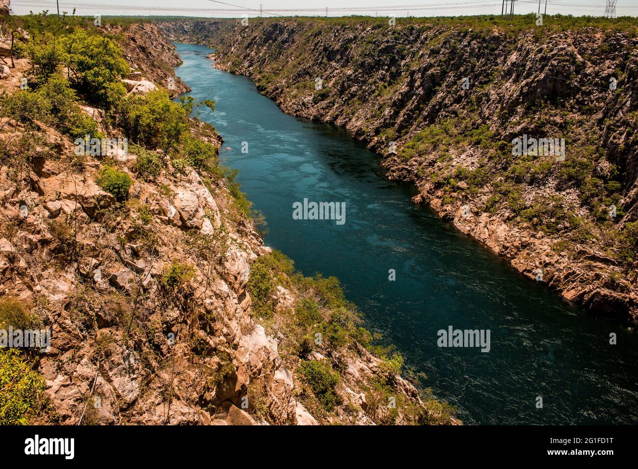 Beautiful river with rocks, nature sight, Brazilian river, Rio Sao ...