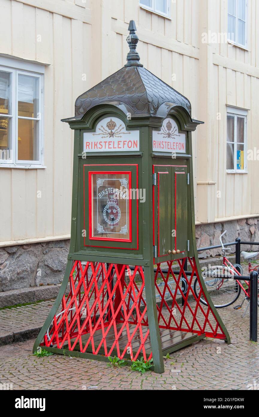 Old scandinavian phone box hi-res stock photography and images - Alamy