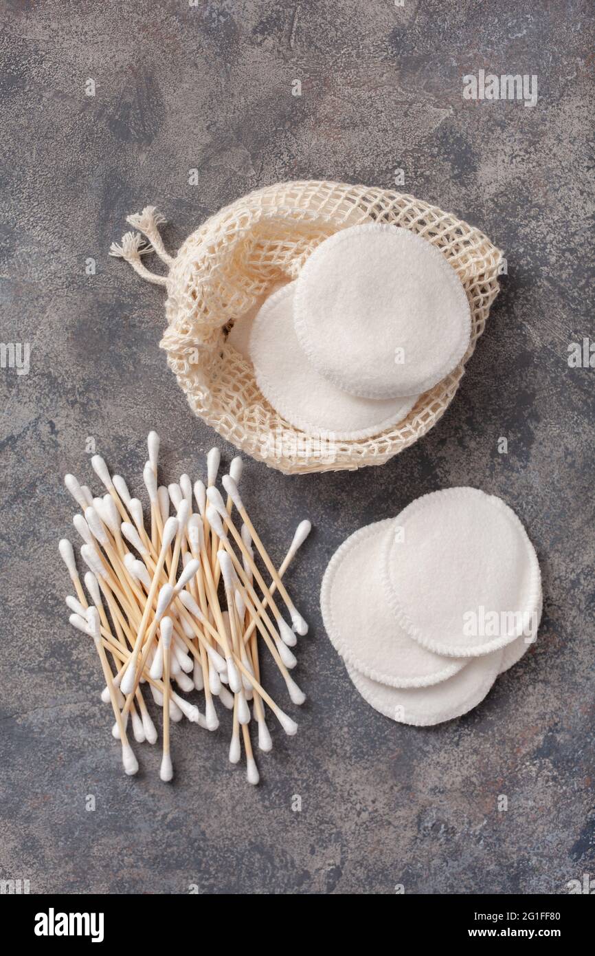 zero waste eco friendly hygiene bathroom concept. reusable pads ...