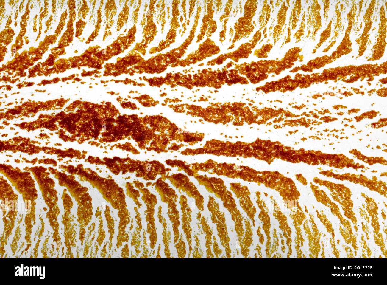 Rust drawing. Rusty sediment on the bottom of the bathroom Stock Photo ...