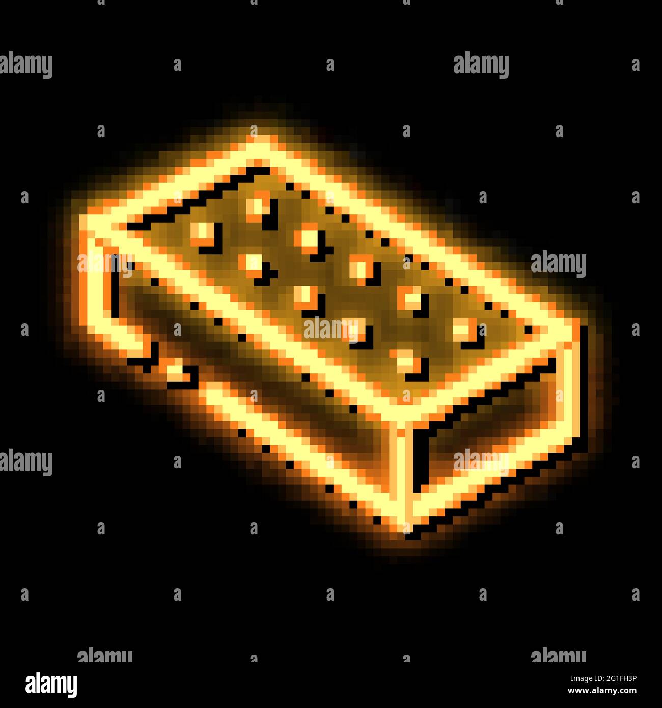 Brick Block neon glow icon illustration Stock Vector Image & Art - Alamy