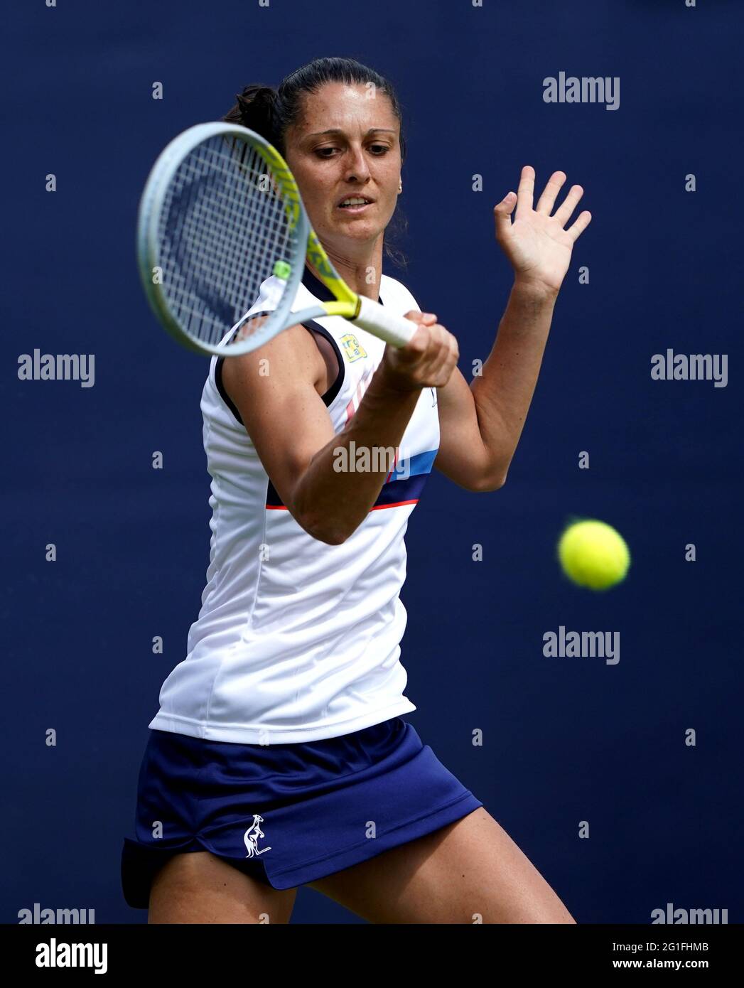 Italy's Giulia Gatto Monticone in action against USA's Caroline Dolehide during day three of the ...