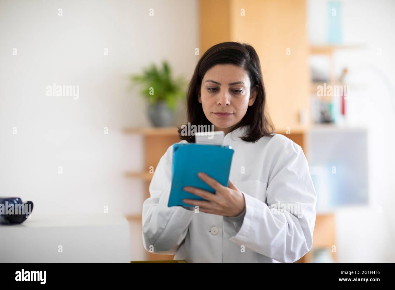 Pharmacist working with medicine in a pharmacy, Germany Stock Photo - Alamy