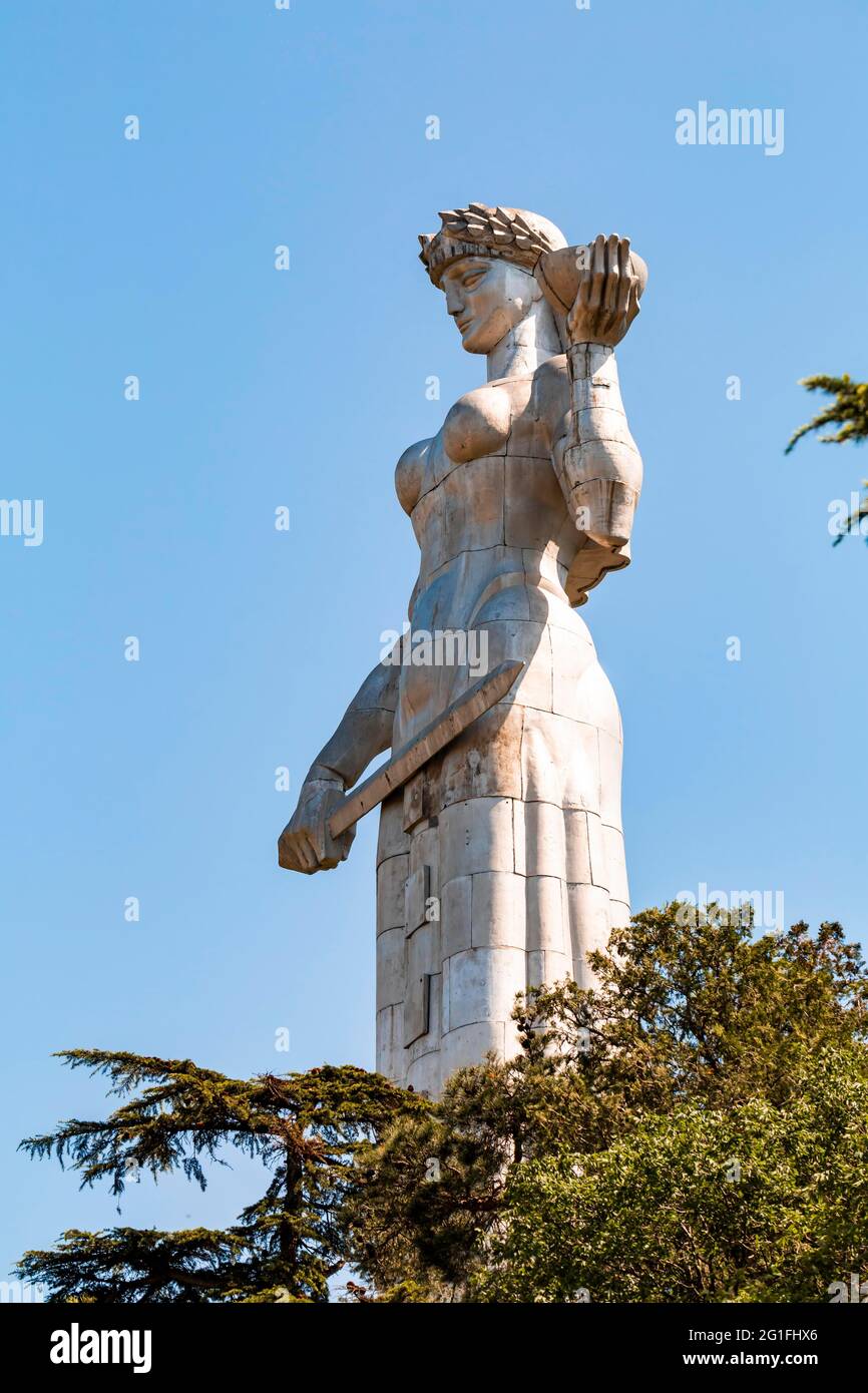 Statue Kartlis Deda, The Mother of Georgia, Tbilisi, Georgia Stock ...