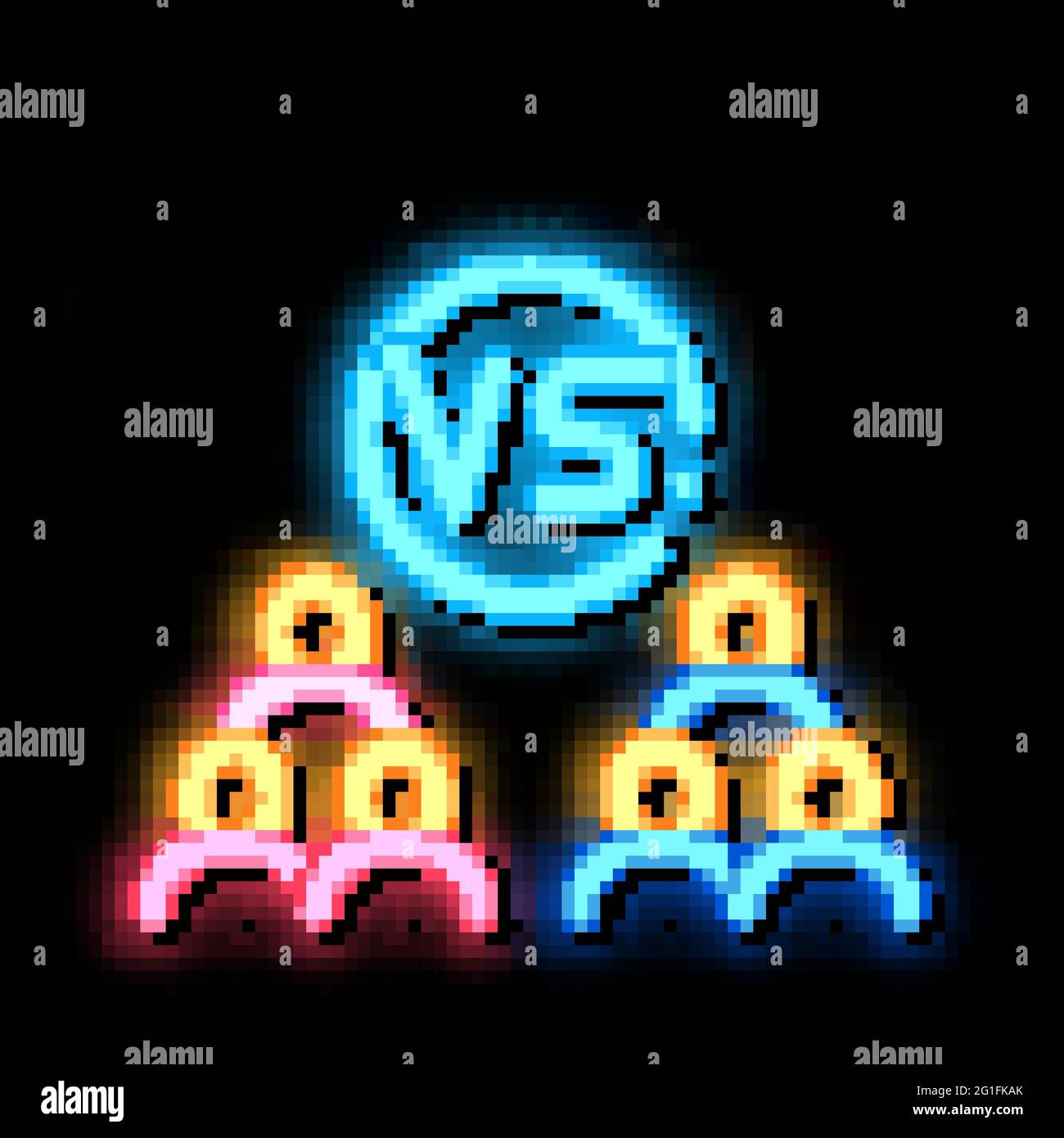 Command Battle neon glow icon illustration Stock Vector Image & Art - Alamy