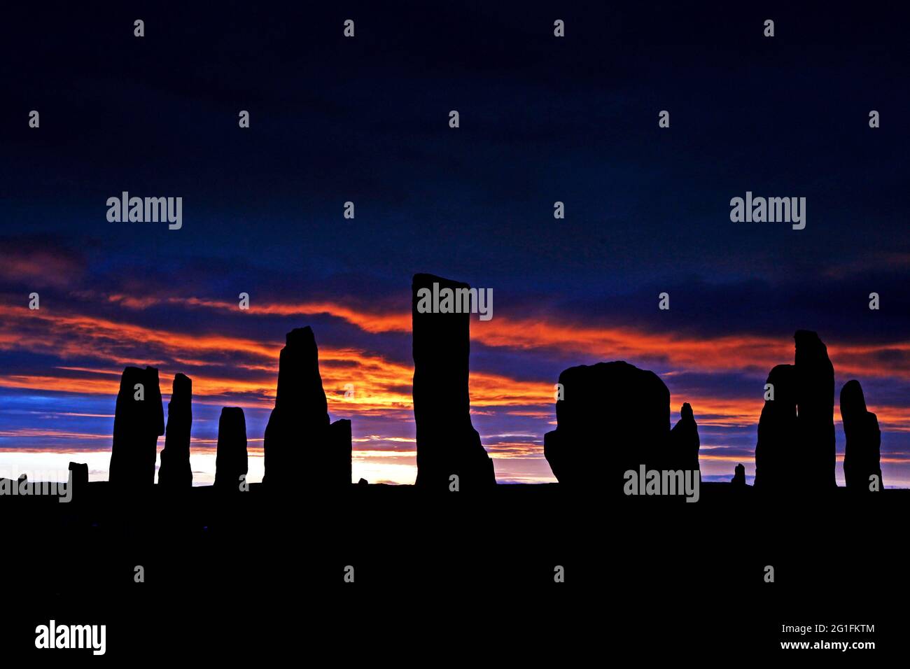 Stone Circle of Callanish, Stones of Callanish, sunrise, megalithic ...