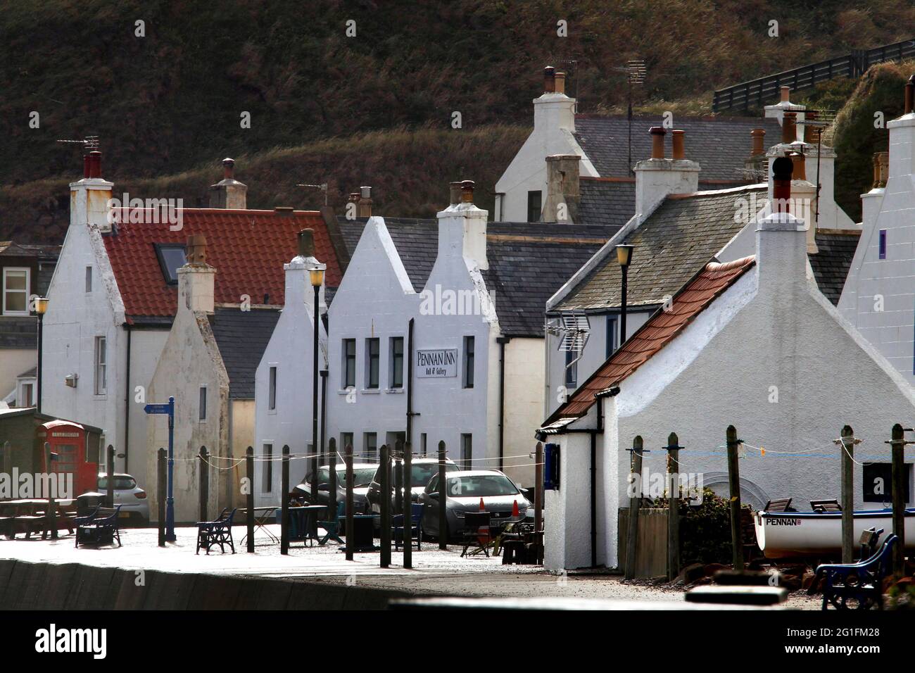 Cottages, Fishermen's Cottages, North Sea, Coast, Scottish Village ...