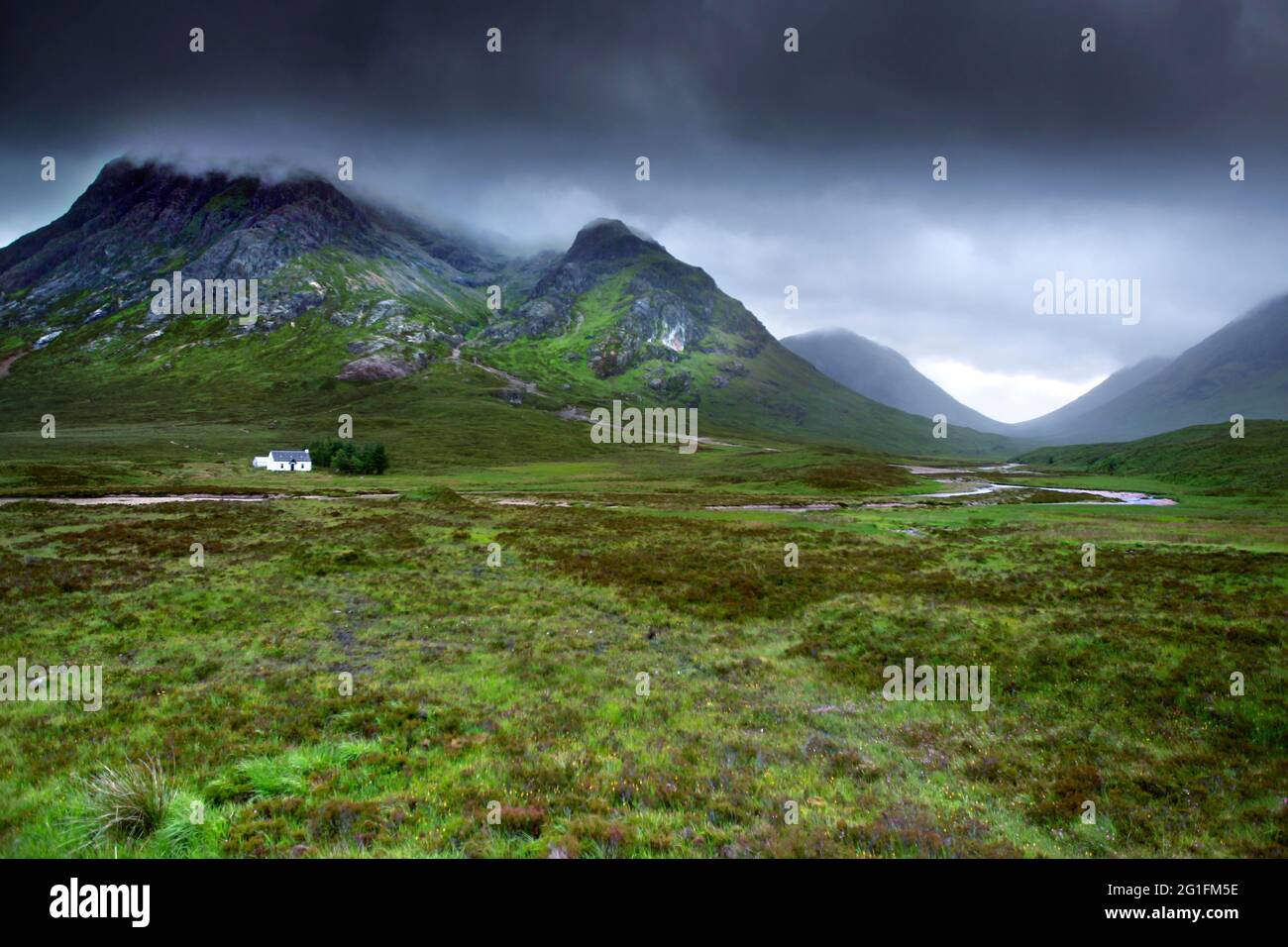 Buachaille Etive Mor, Glen Coe valley, mountain range, mountain ...
