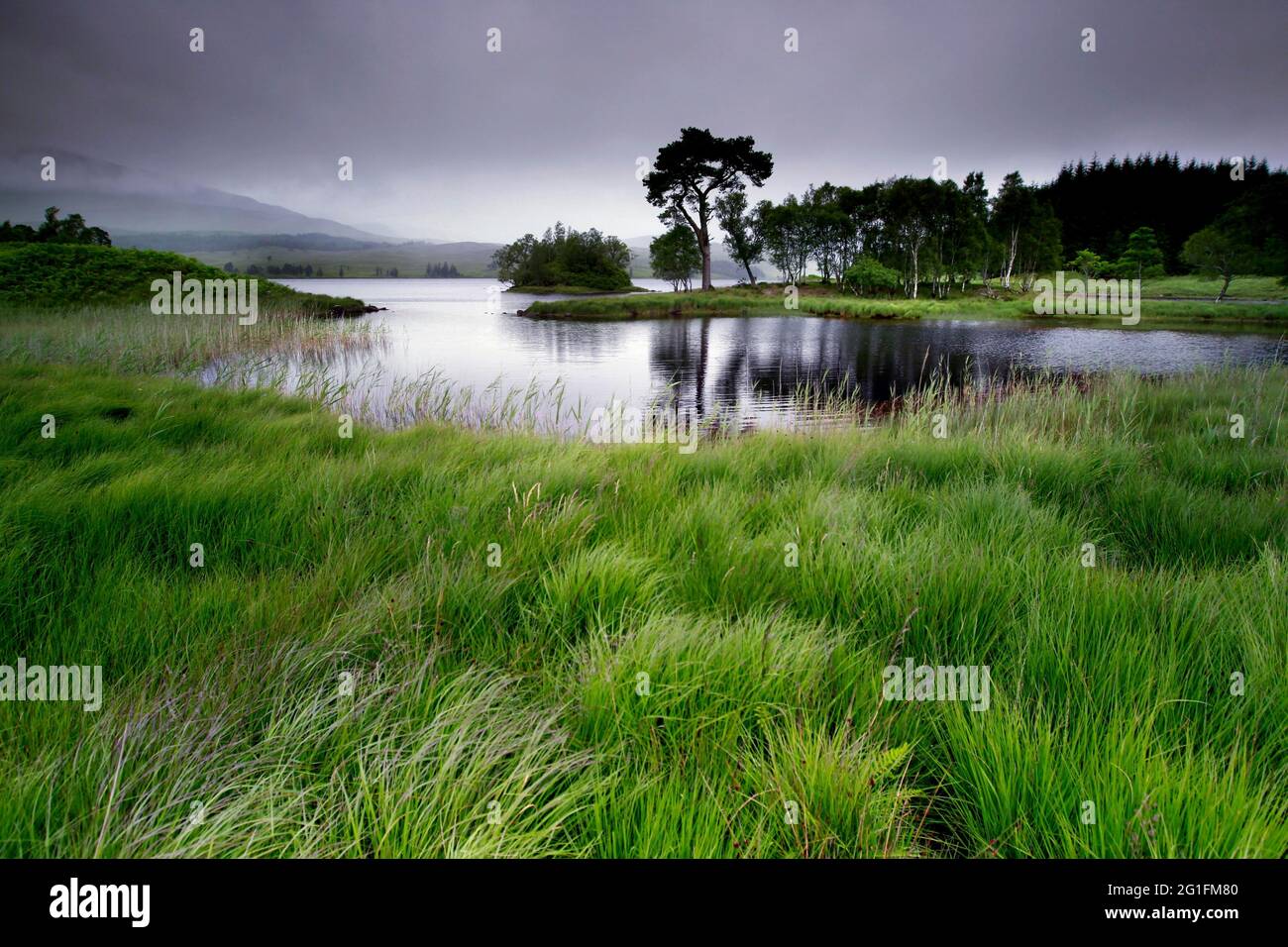 Loch Tulla, Lake, Glen Coe Valley, Highlands, Highland, Scotland ...