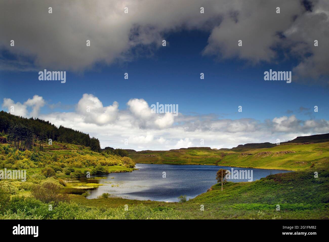 Lake, Landscape, Loch Tor, Mull, Inner Hebrides, Hebrides, Highlands ...