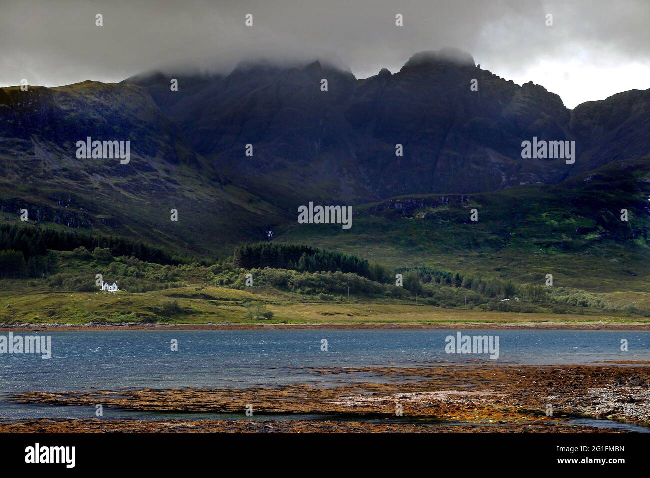 Loch Slapin, View from Beinn Na Cro, Cullin Mountains, Isle of Skye ...