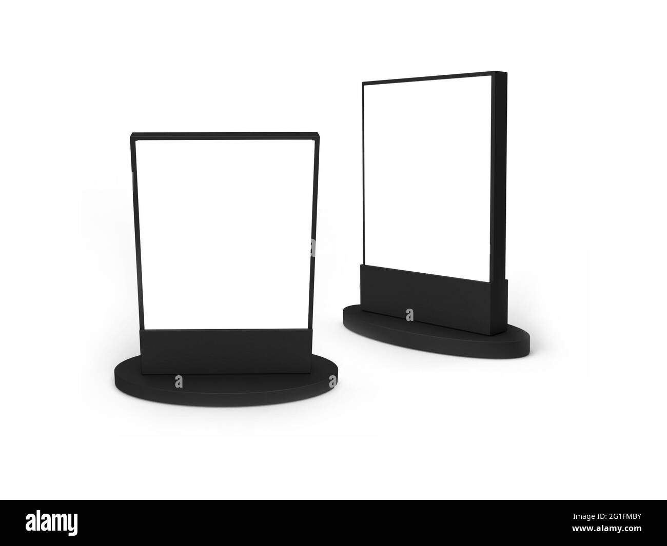 Neon box mockup Cut Out Stock Images & Pictures - Alamy