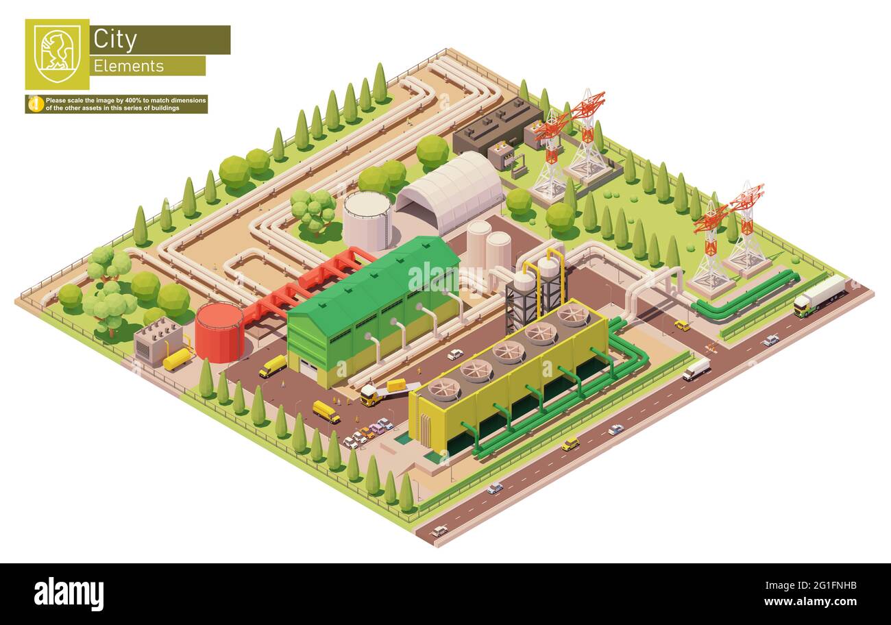 Vector isometric geothermal power station Stock Vector Image & Art - Alamy