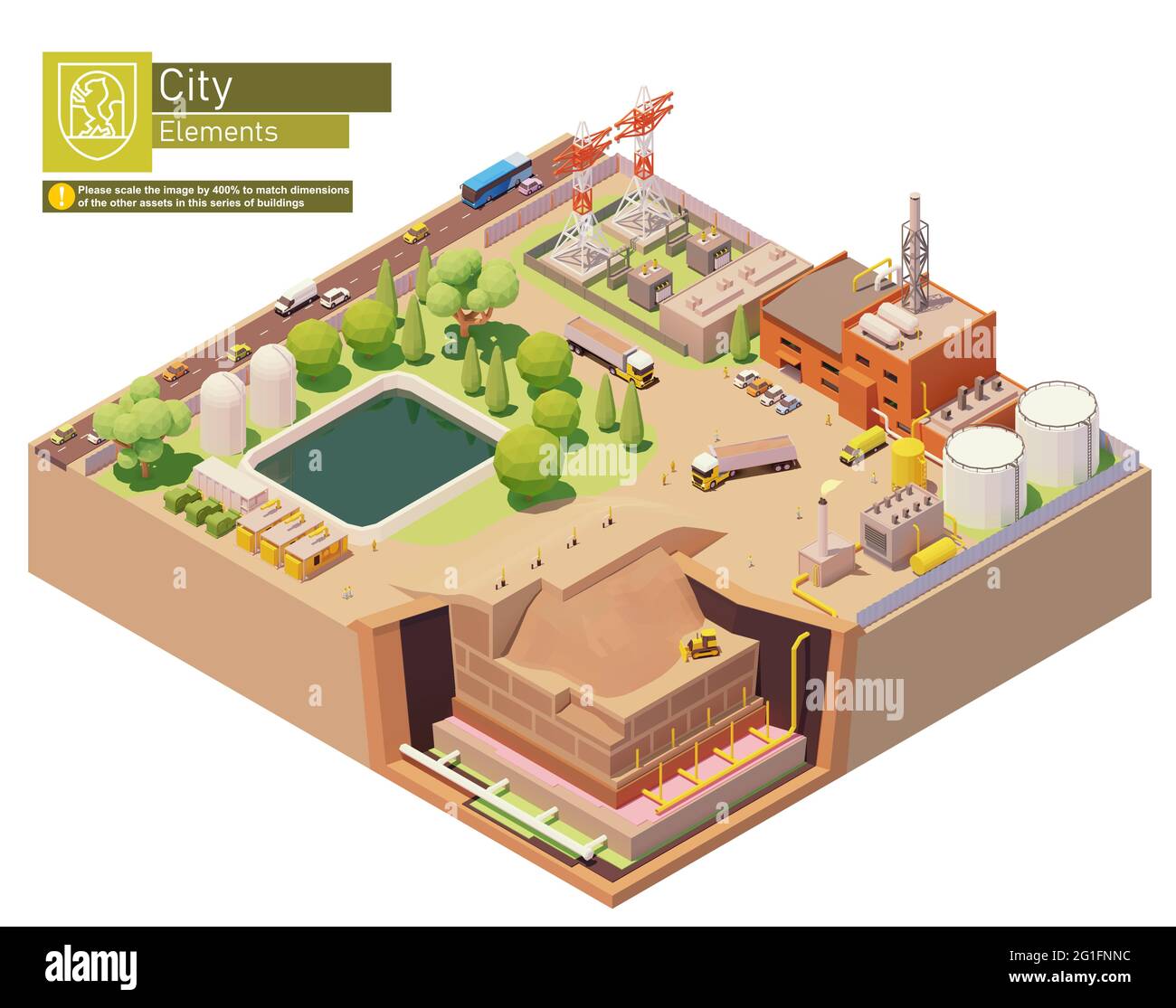 Gas storage infrastructure Stock Vector Images - Alamy