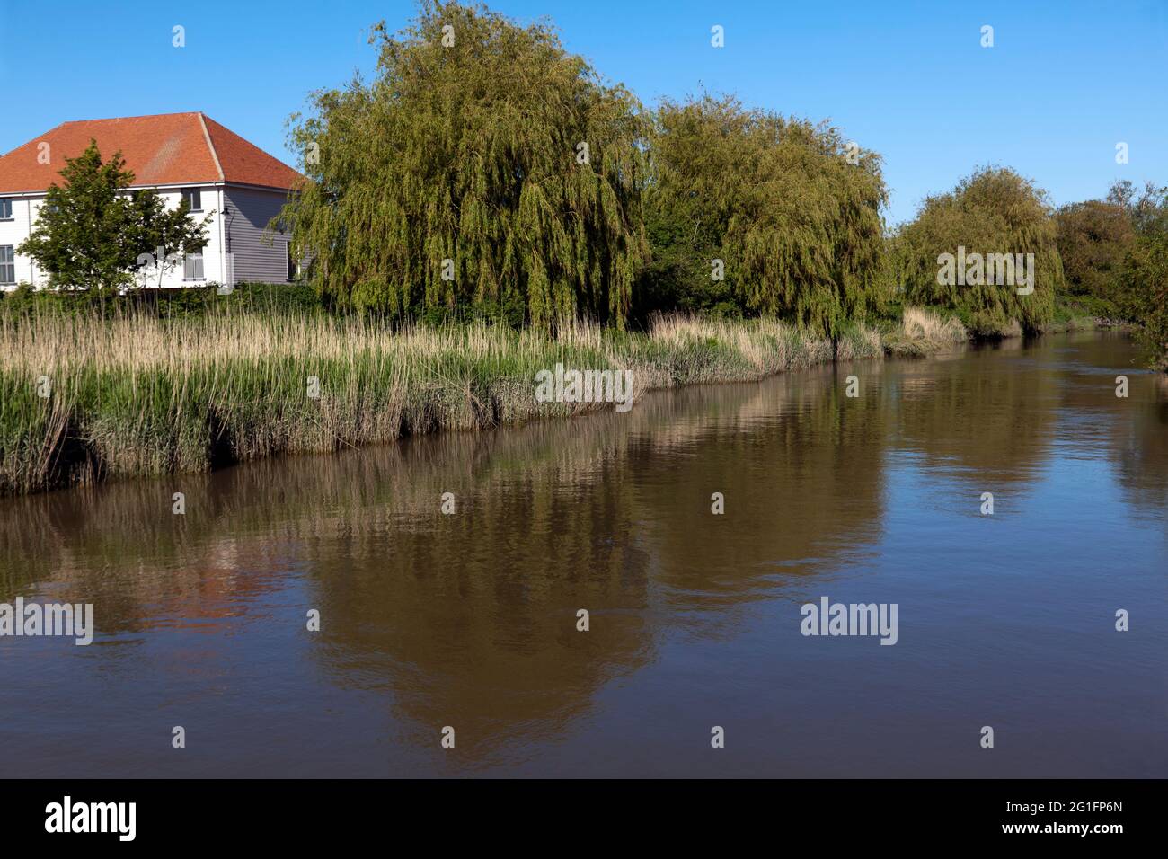 View of the River Stour, from the Quay, Sandwich, Kent Stock Photo - Alamy