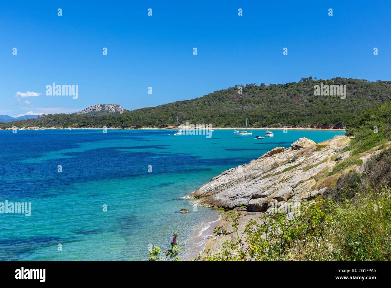 Porquerolles island beach hi-res stock photography and images - Alamy