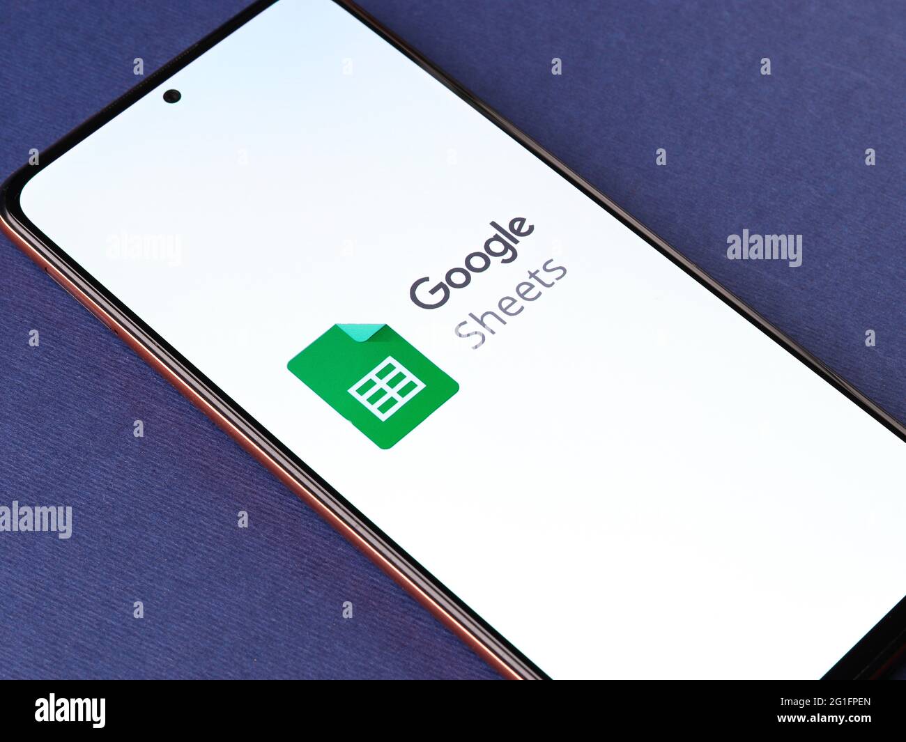 Assam, india - September 6, 2020 : Google sheet logo on phone screen ...