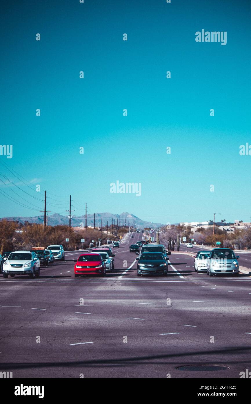 Junction at River Road Stock Photo - Alamy