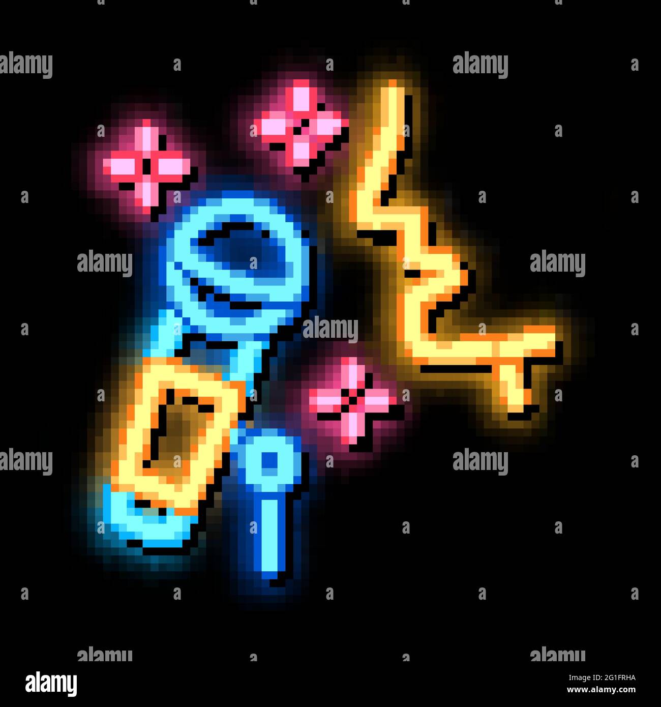 Human Singing in Microphone neon glow icon illustration Stock Vector ...