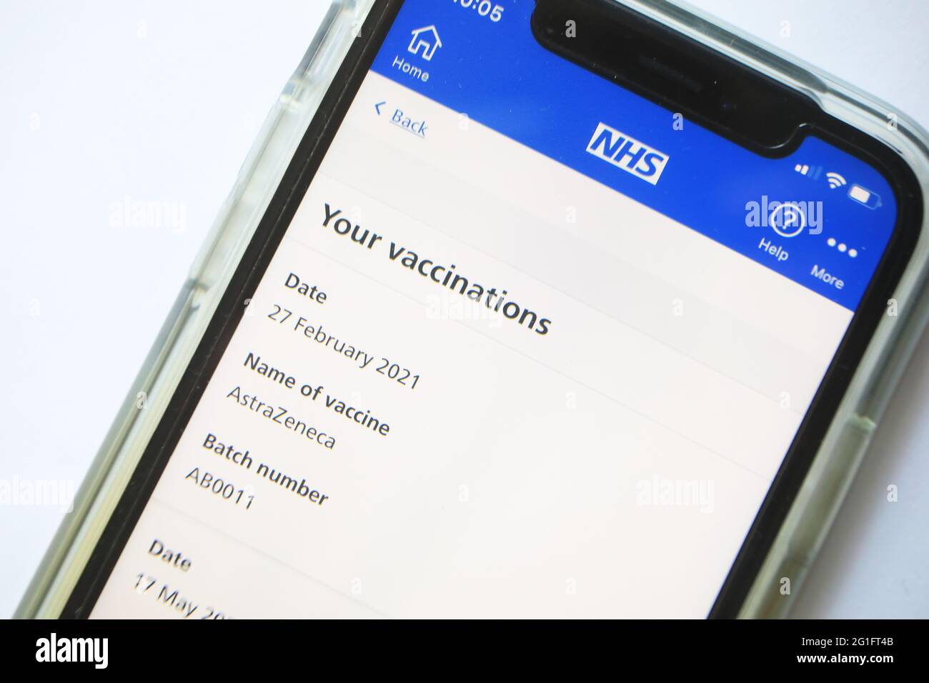 Covid vaccination record on the NHS mobile app, a digital record of ...
