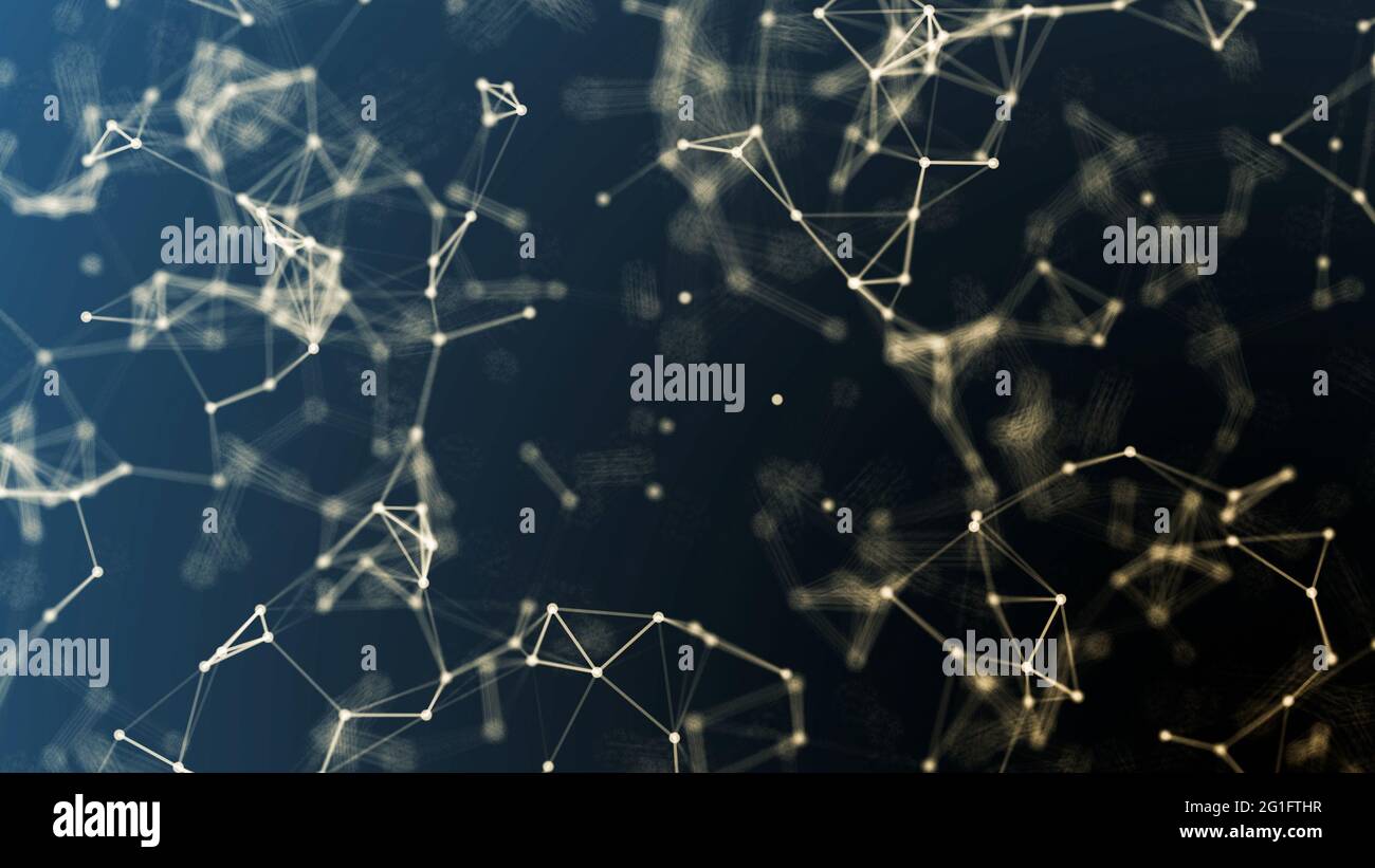 complex big data and world wide connection, abstract illustration of ...