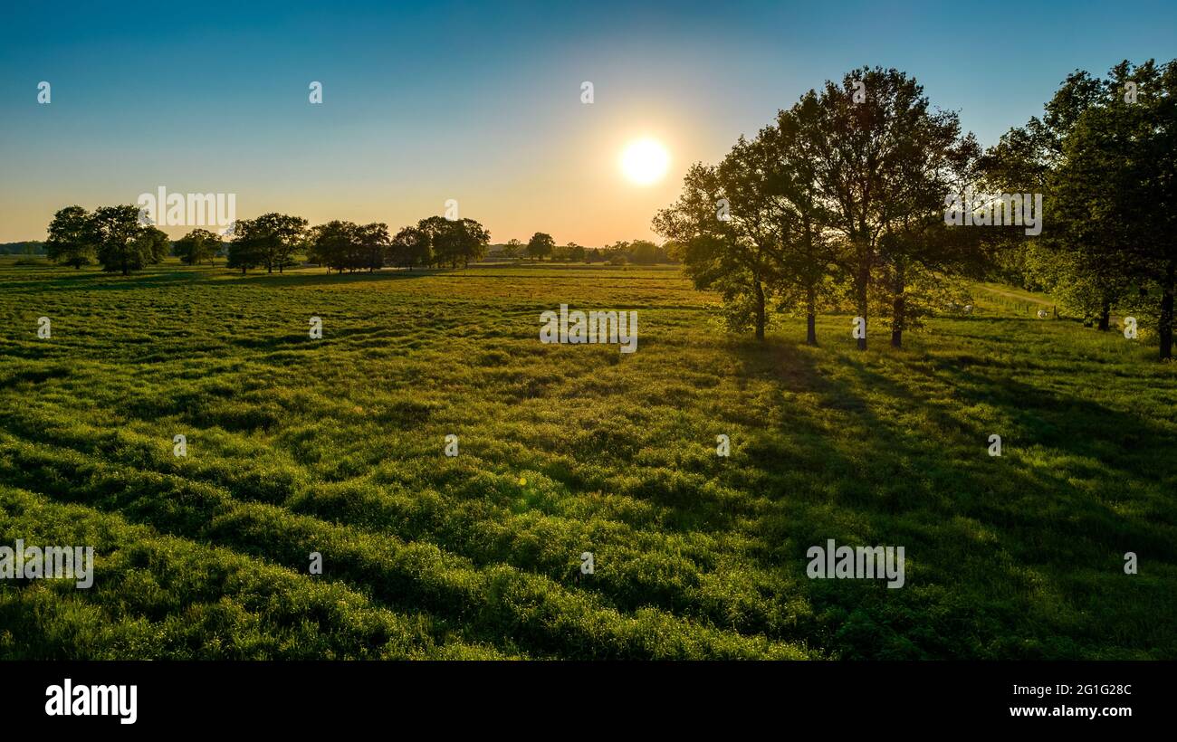 Beautiful natural Patterns of Farmfields in Countryside at Summer ...