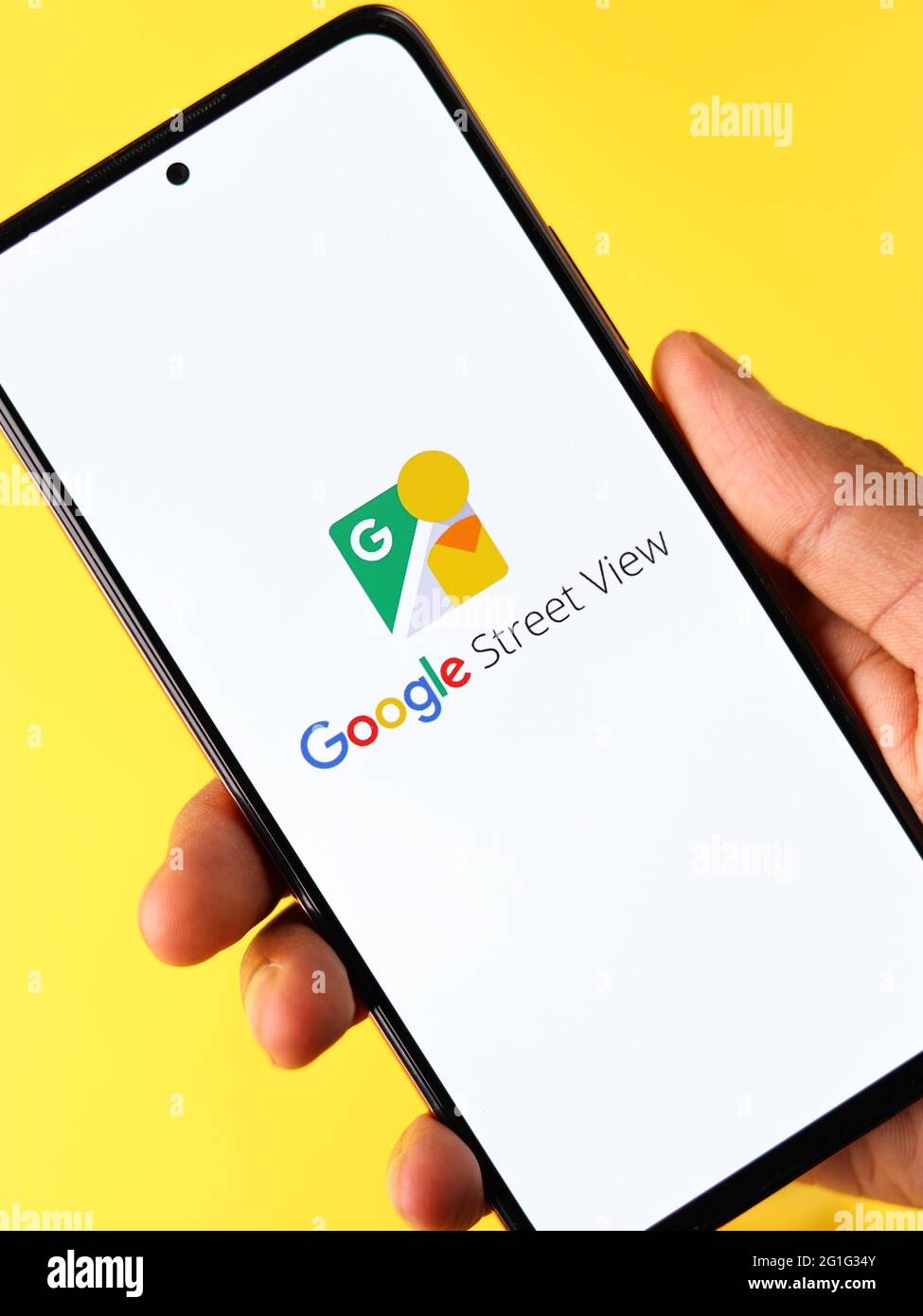 Google street view logo hi-res stock photography and images - Alamy