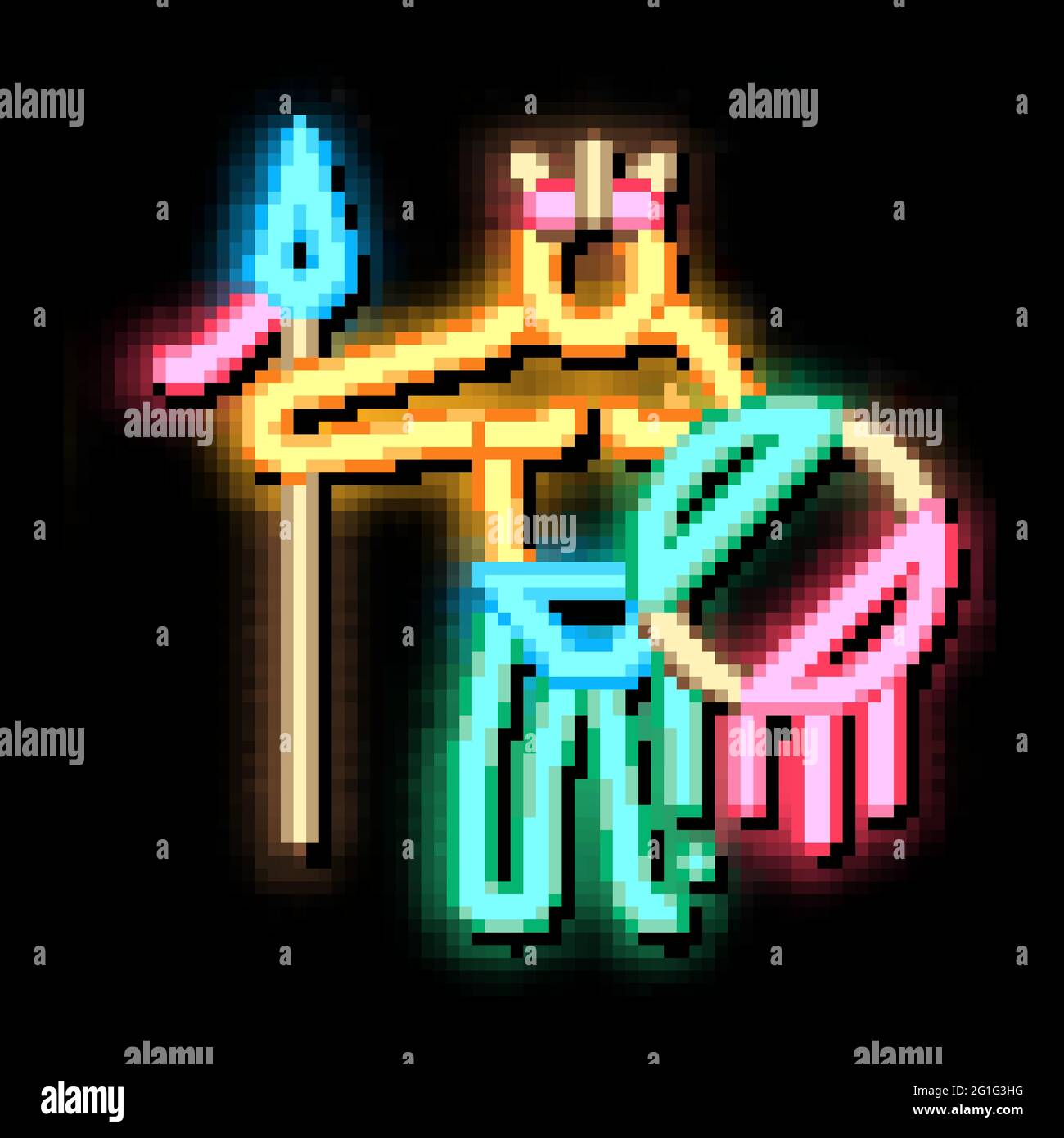 Aztec with Spear and Shield Outline Illustration Stock Vector Image ...