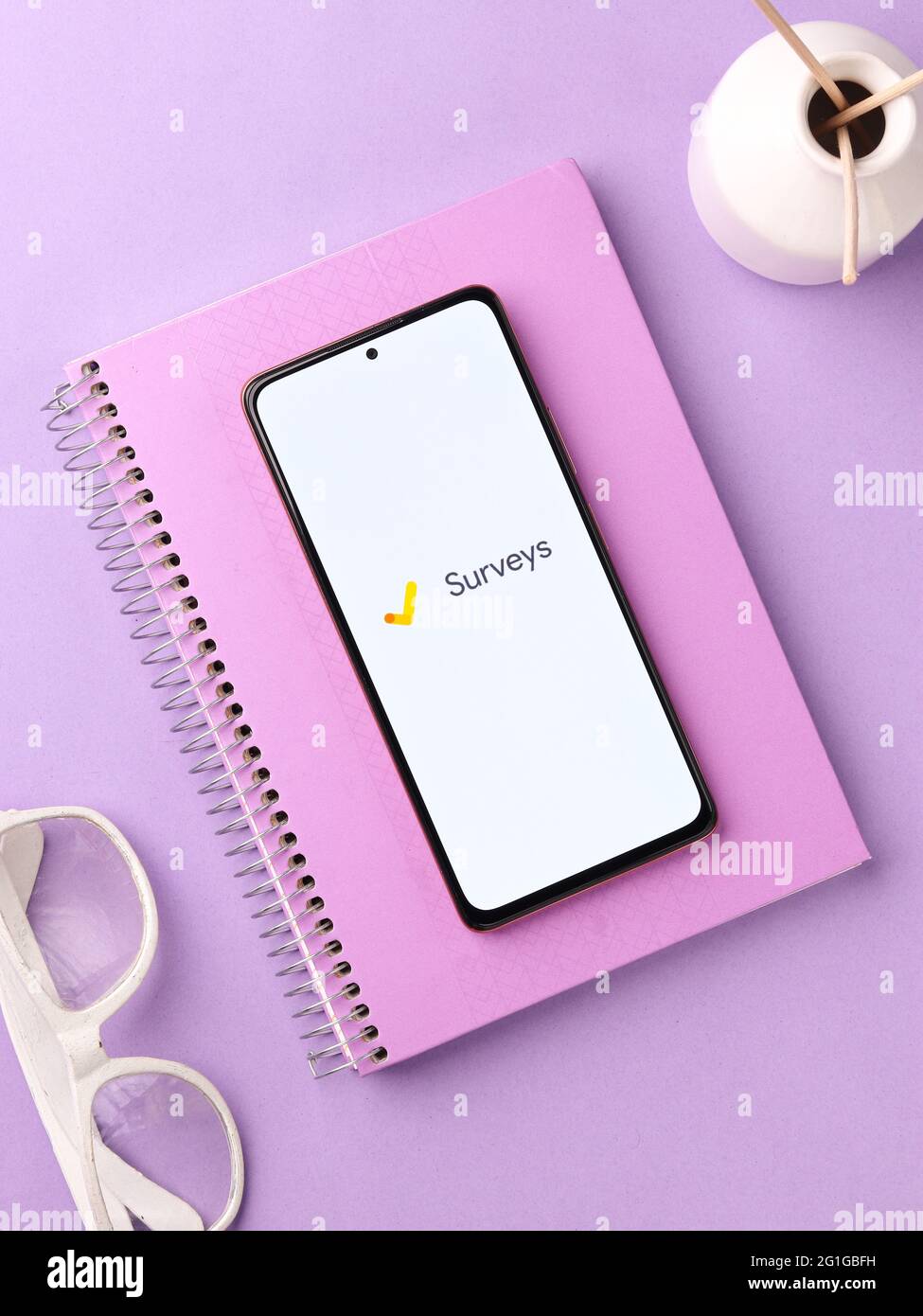 Assam, india - May 29, 2021 : Google Survey logo on phone screen stock ...