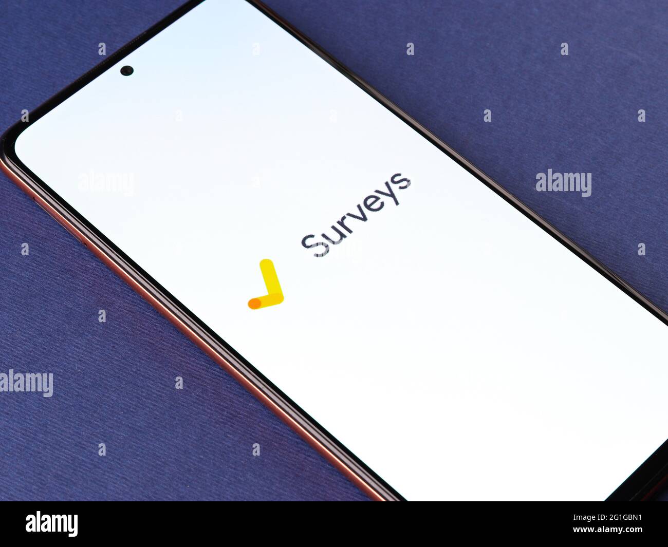 Assam, india - May 29, 2021 : Google Survey logo on phone screen stock ...