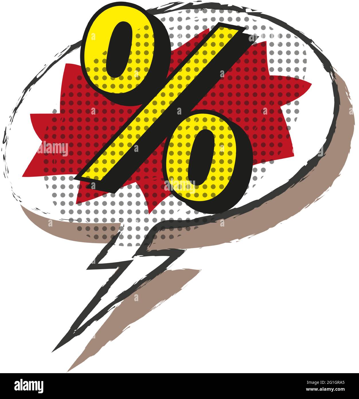 Crazy price percent discount speech box announcement vector Stock ...
