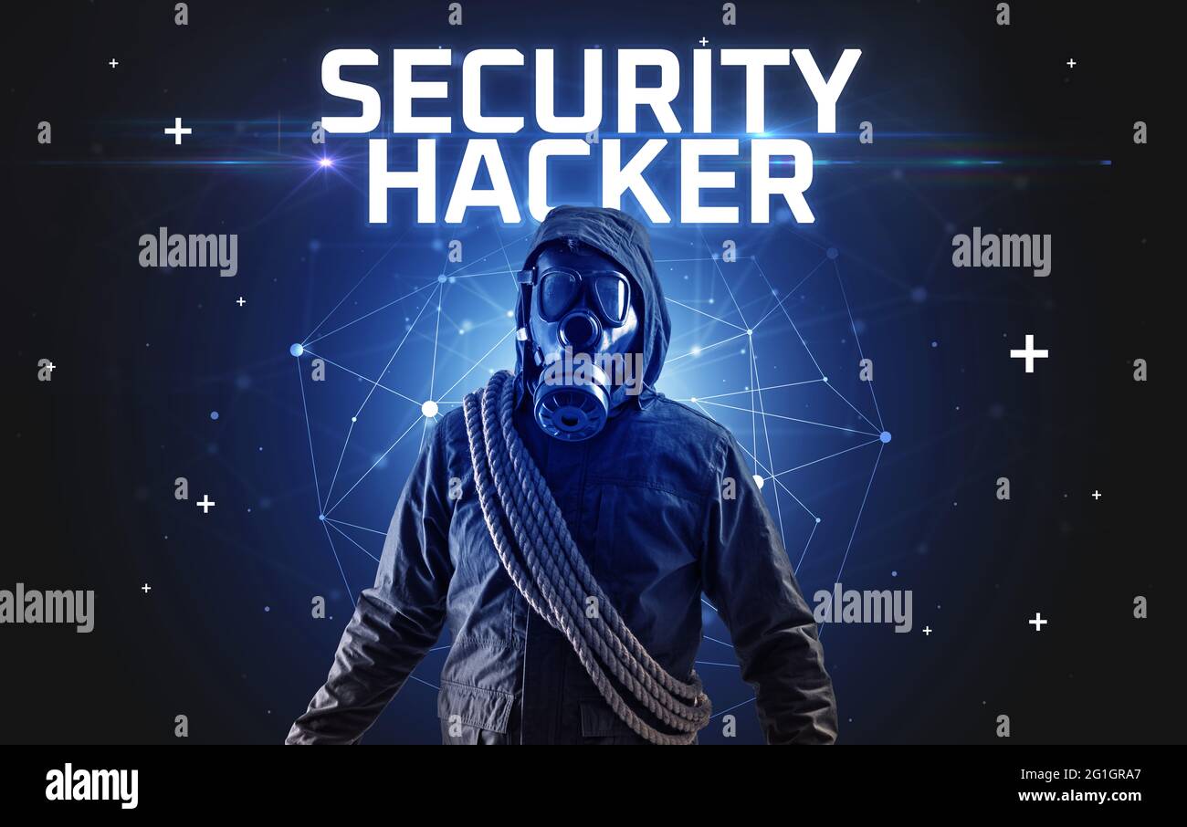 Mysterious hacker, online attack concept Stock Photo - Alamy