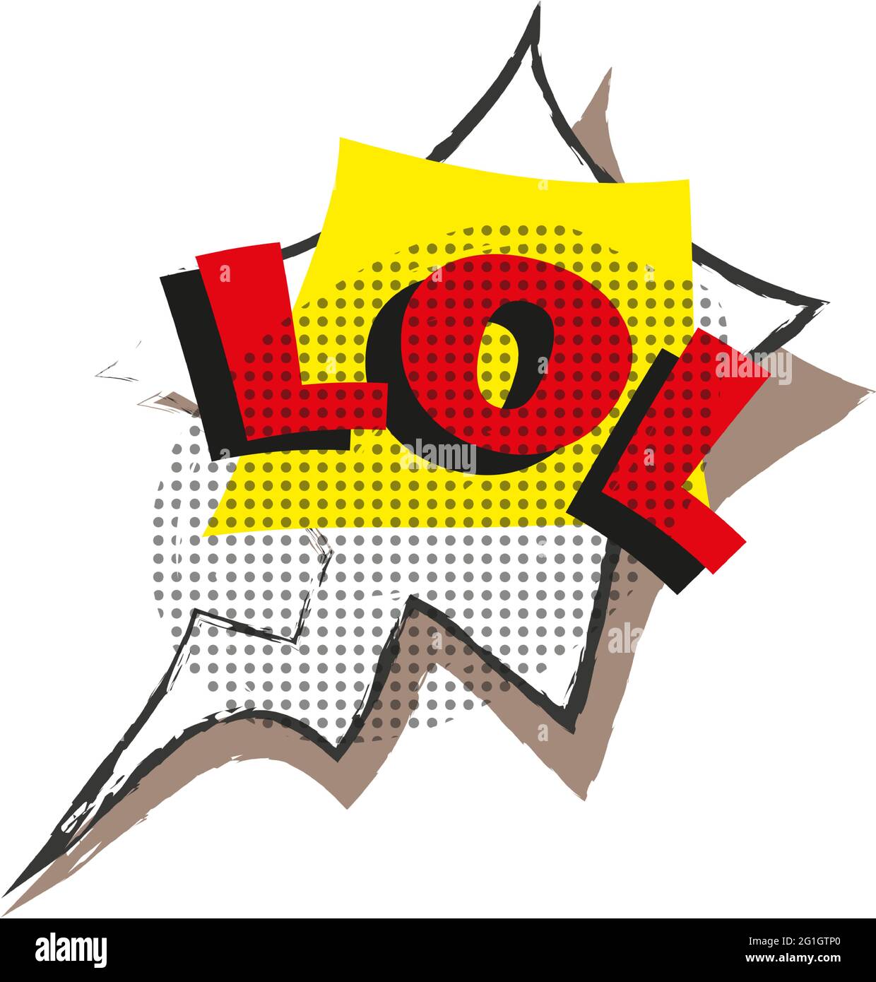 Lol speech bubble comic text cartoon vector Stock Vector Image & Art ...