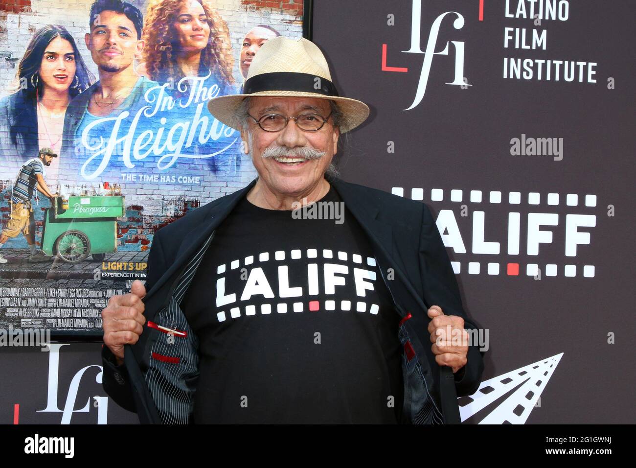 LOS ANGELES - JUN 4: Edward James Olmos at the In The Heights Screening ...