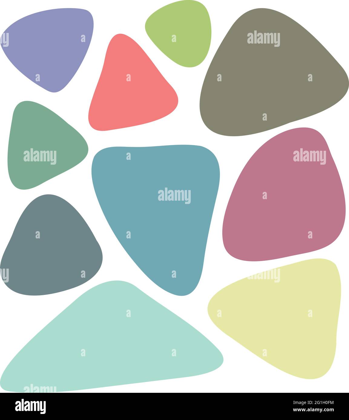 abstract triangle Random blotch inkblot round Organic blob blot shape ...