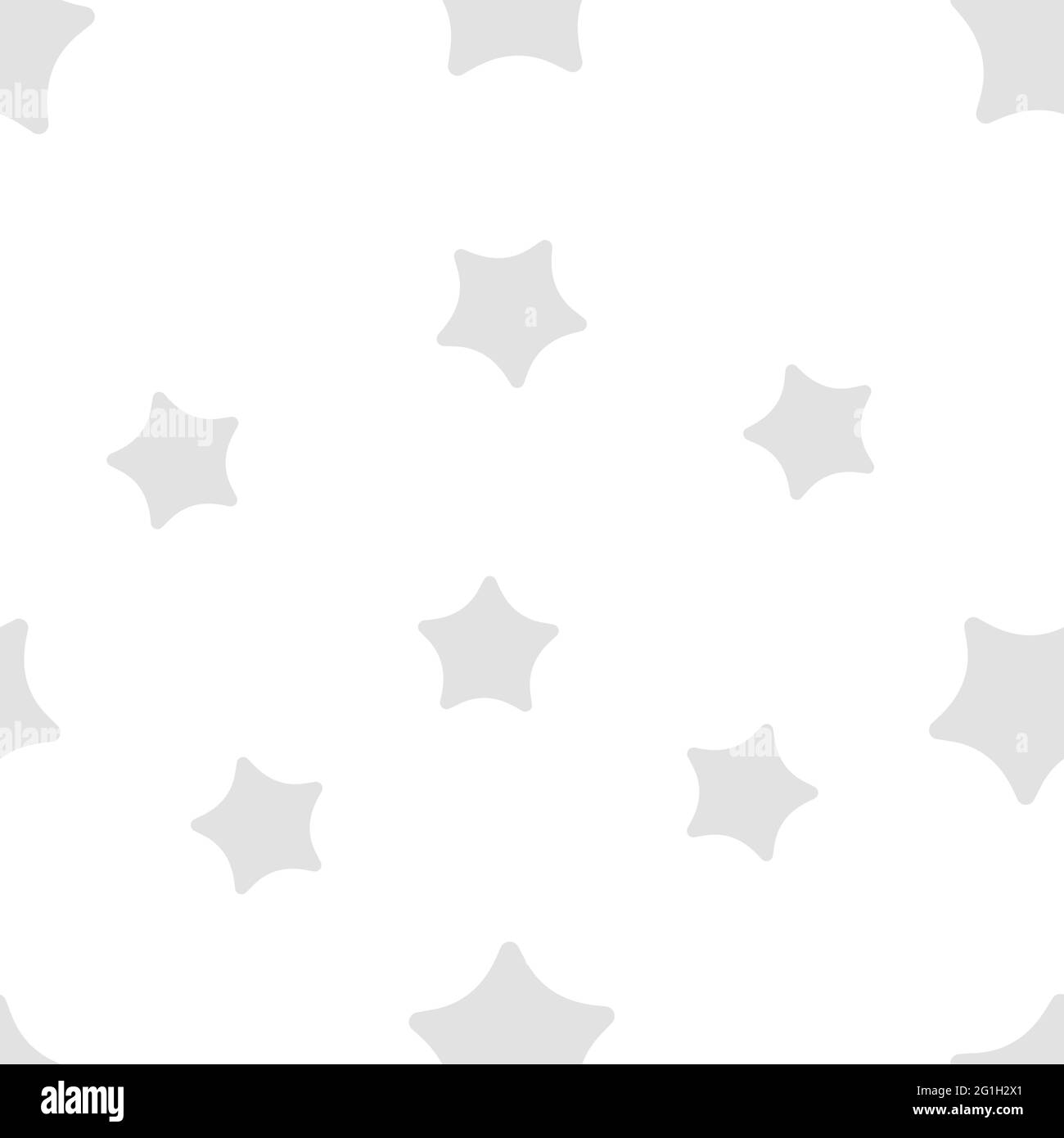 Vector Baby Star seamless pattern. Grey retro background. Chaotic ...