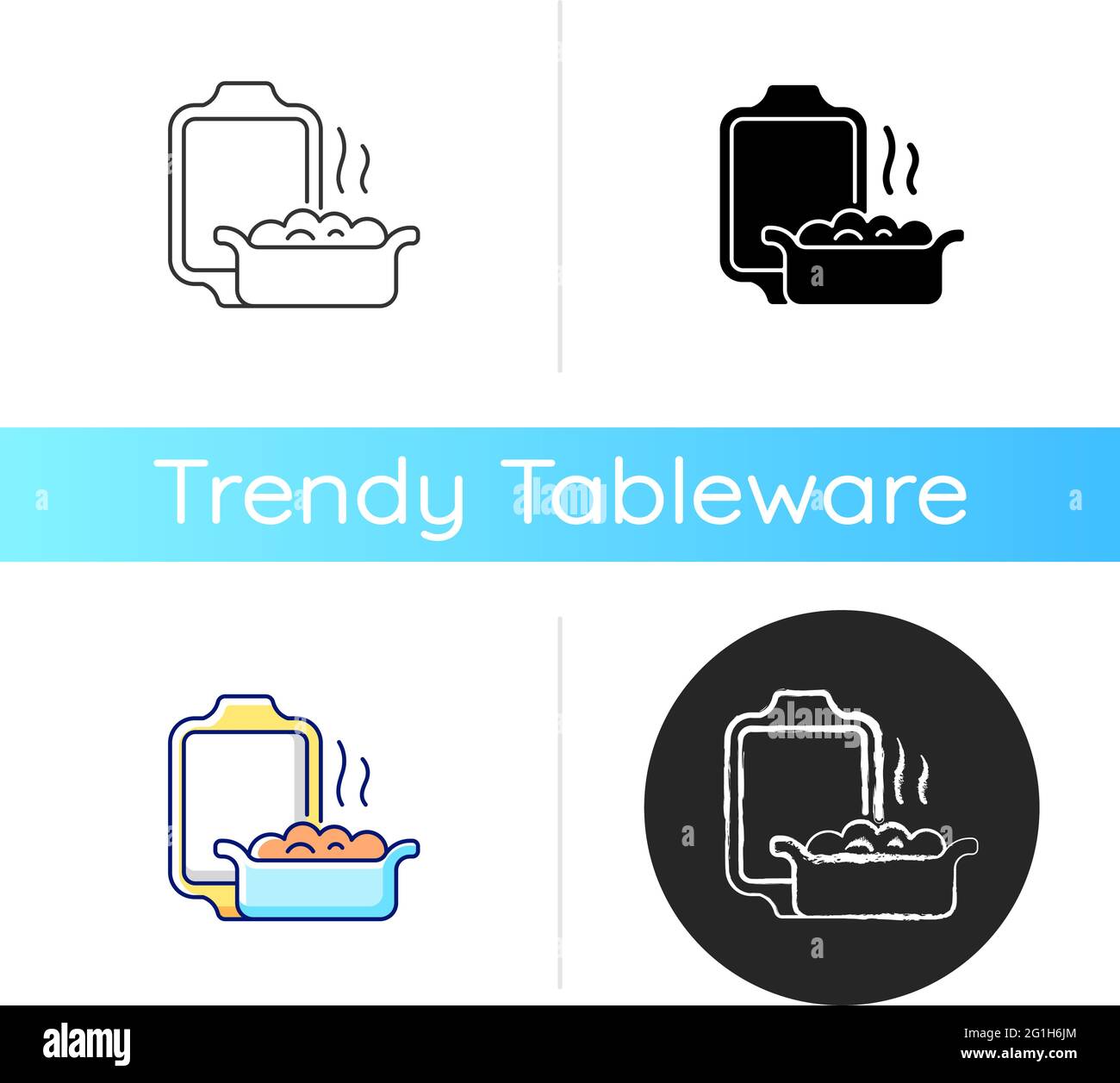 Ceramic oven dish icon Stock Vector Image & Art - Alamy