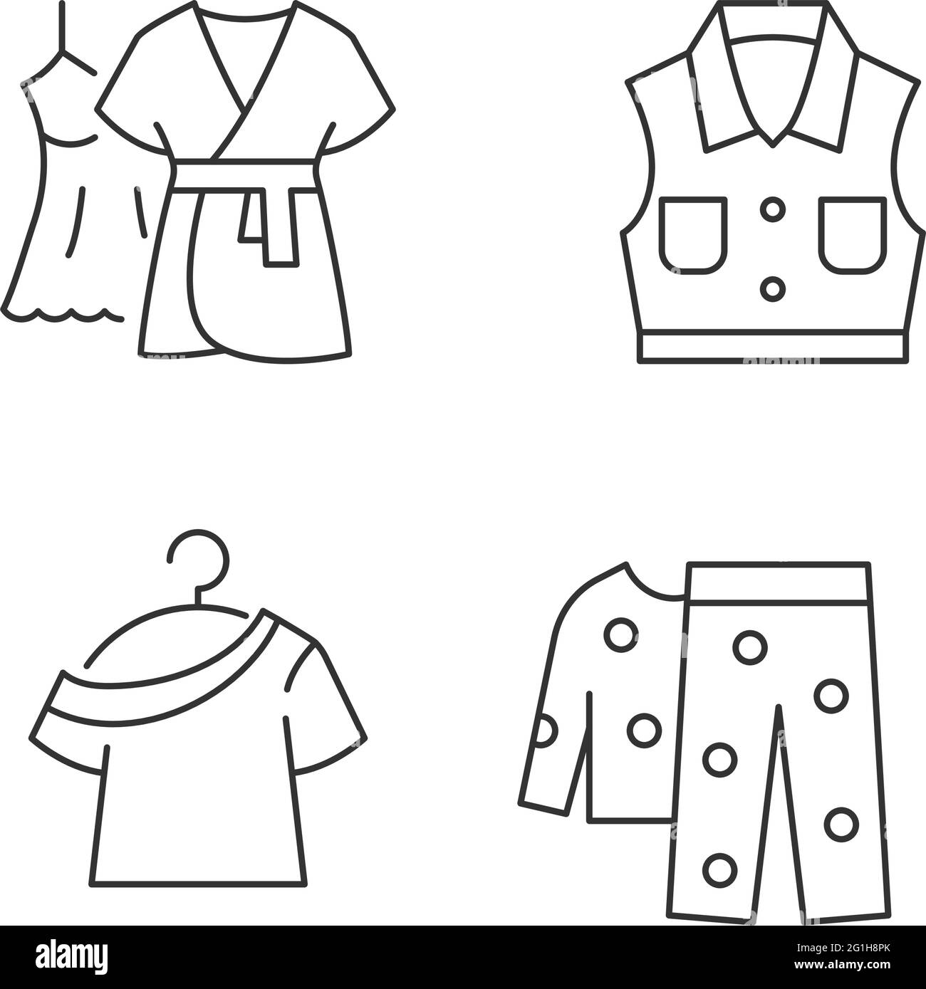 Sleeping garment Stock Vector Images - Alamy