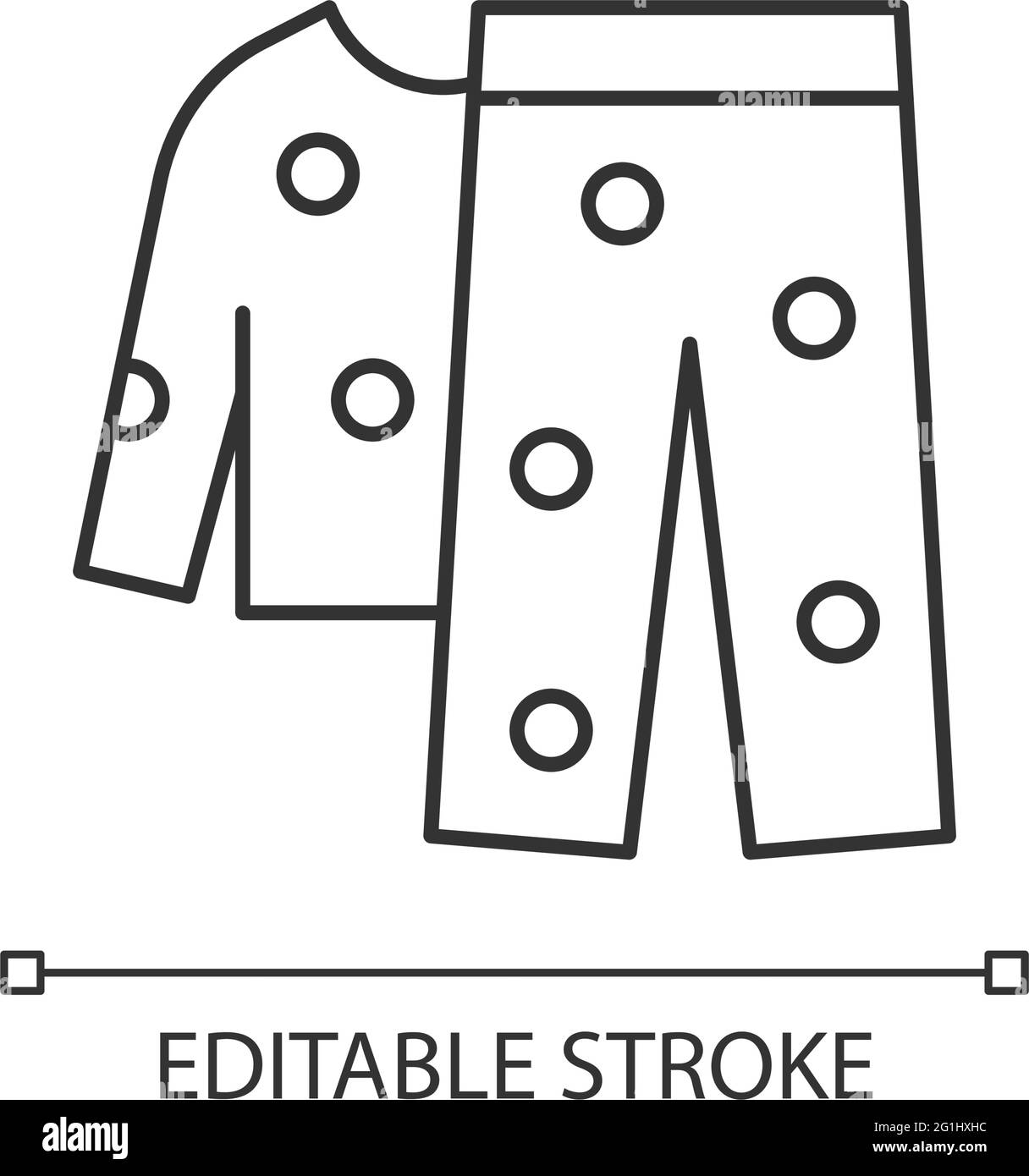 Fleece pyjamas linear icon Stock Vector Image & Art - Alamy