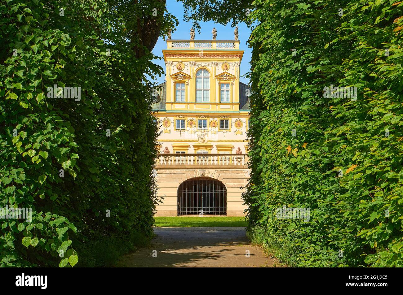 Palace in Wilanow, the baroque residence of King of Poland Jan III ...