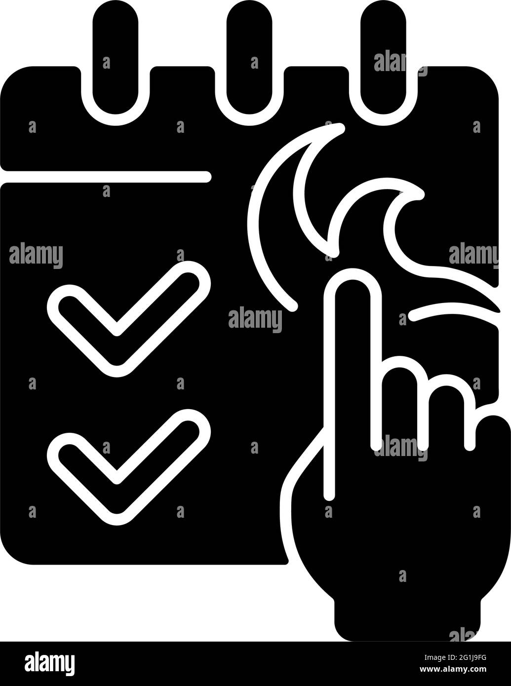 No booking required black glyph icon Stock Vector Image & Art - Alamy