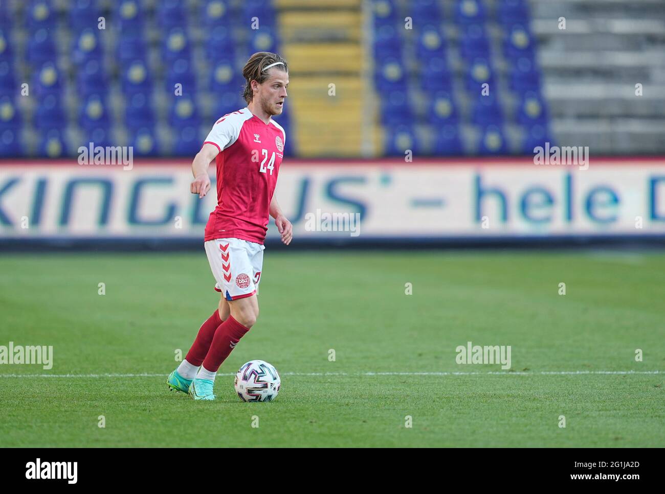 June 6, 2021: Denmarkâ€™s Mathias Jensen during Denmark against Bosnia ...