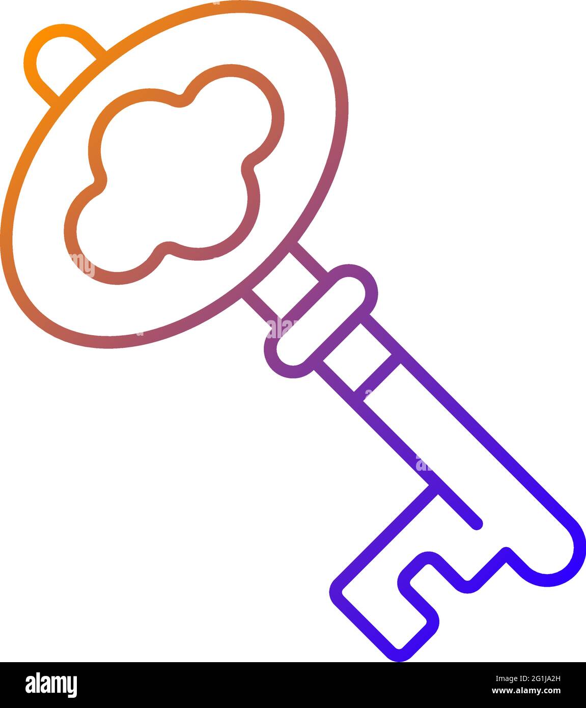 Access key linear icon Stock Vector Images - Alamy