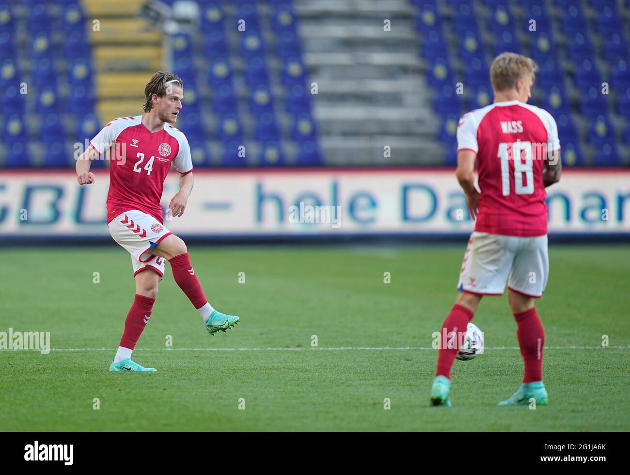 Broendby Stadium, Copenhagen, Denmark. 6th June, 2021. Denmark's ...