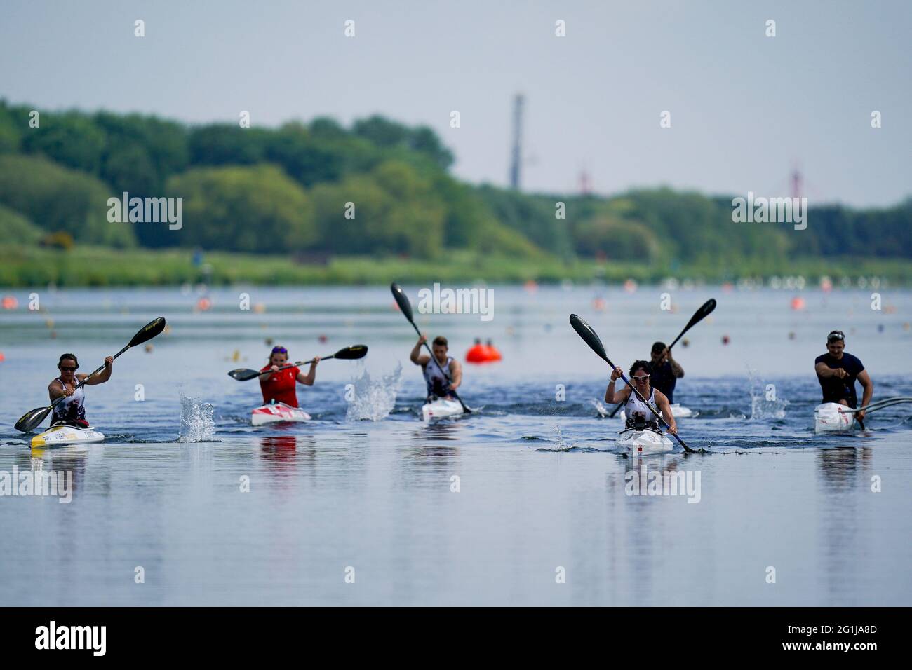 The athletes train before the Team GB Tokyo 2020 Paracanoe team ...
