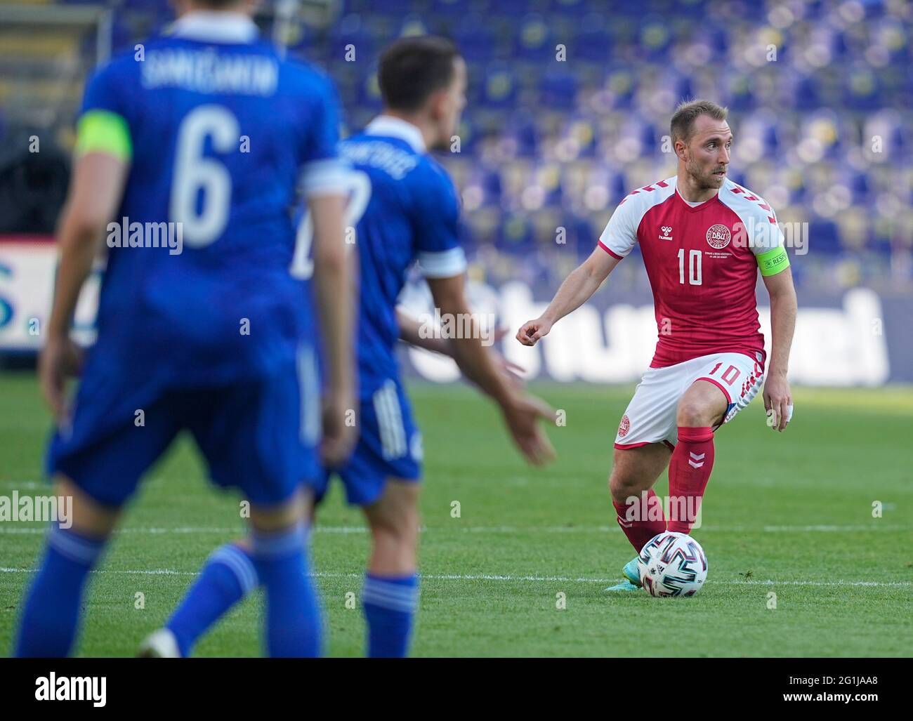 Broendby Stadium, Copenhagen, Denmark. 6th June, 2021. Denmark's ...