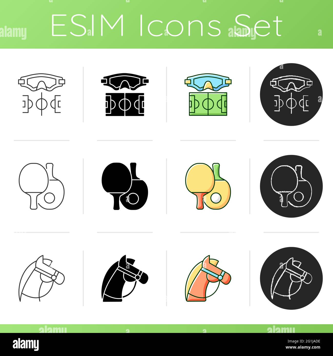 Summer camp activities icons set Stock Vector Image & Art - Alamy